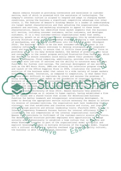 Strategy Analysis Of Amazon Essay Example Topics And Well Written strategy-analysis-of-amazon-essay-example-topics-and-well-written
