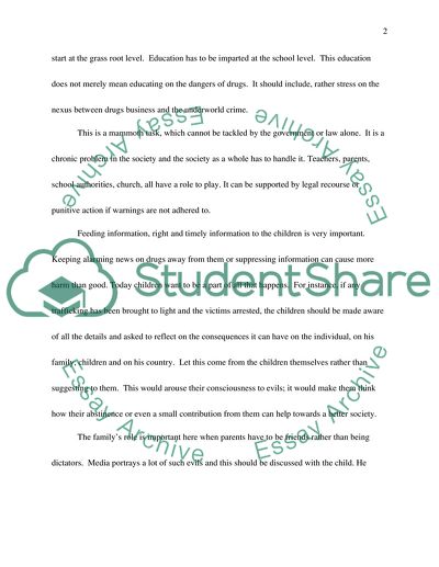 The Trafficking Of Illegal Drugs Essay Example Topics And Well