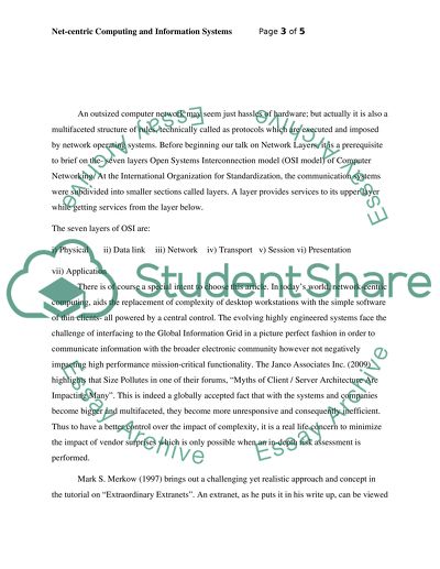 Net Centric Computing And Information Systems Research Paper