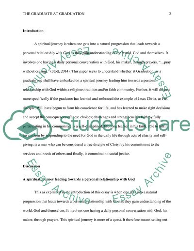 A Spiritual Journey Essay Example Topics And Well Written Essays 