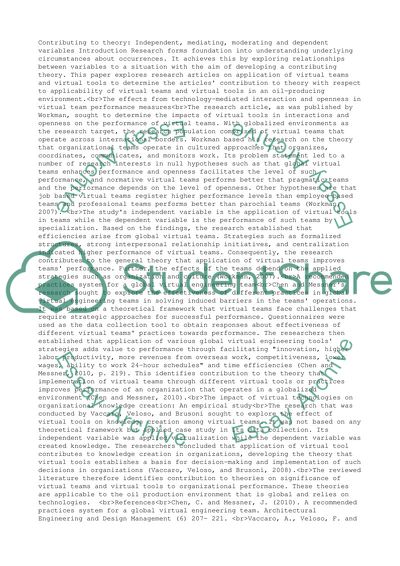Contributing to Theory: Independent, Mediating, Moderating, and ... Contributing to Theory: Independent, Mediating, Moderating, and ...