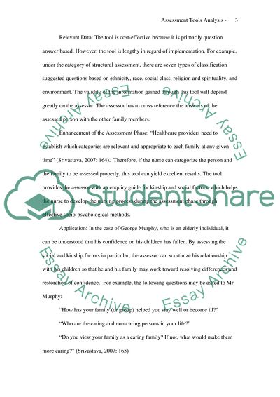 Assessment Tools Analysis NURSING Research Paper