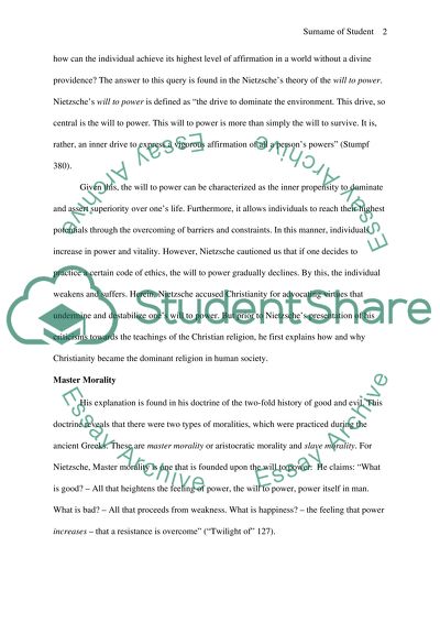 The Ethical Revolt Of Slave Morality Essay Example Topics And Well