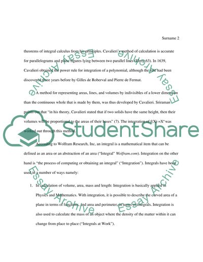 Numerical Integral Research Paper Example Topics And Well Written Essays 500 Words