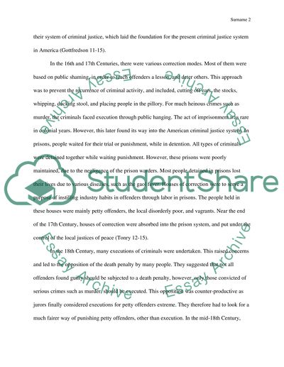 Evolution of Correctional System Essay Example | Topics and Well ... Evolution of Correctional System Essay Example | Topics and Well ...